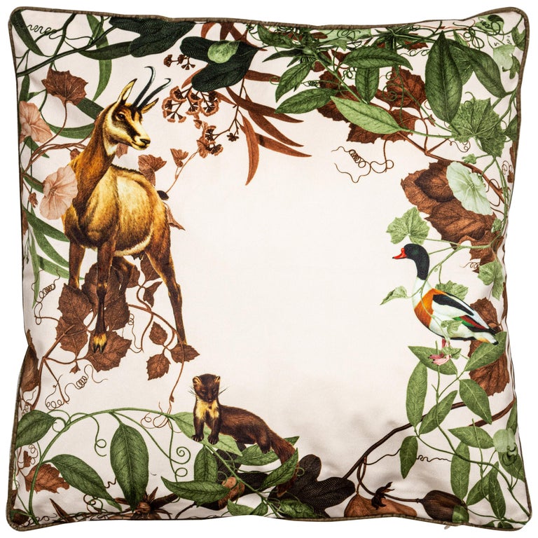 Mont Blanc, Contemporary Velvet Printed Pillow by Vito Nesta For Sale ...