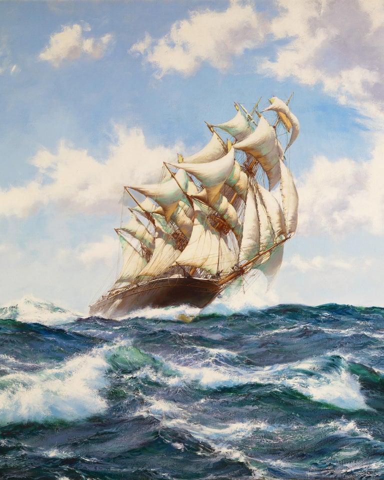 Montague Dawson - Onward - The Norman Court by Montague Dawson For Sale ...