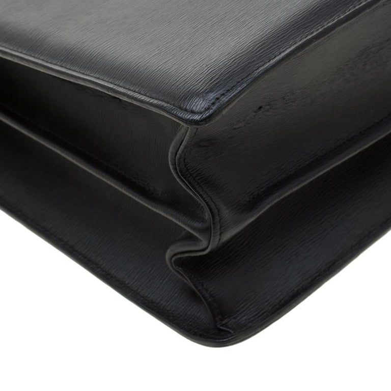 Montblanc Black Leather 4810 Westside Single Gusset Briefcase For Sale ...