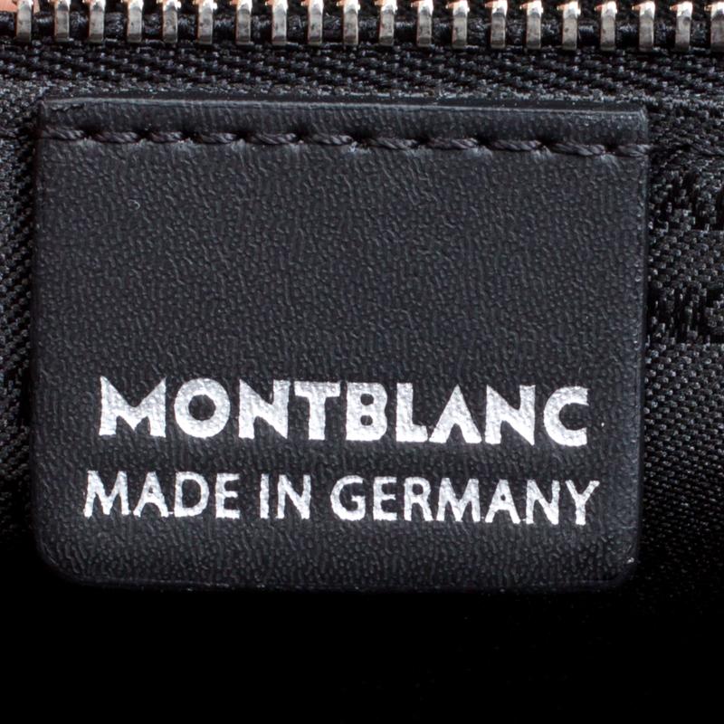 Montblanc Black Leather Sartorial Single Gusset Briefcase For Sale at ...