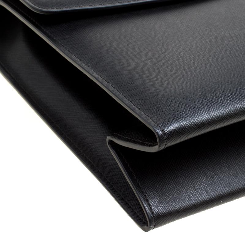 Montblanc Black Leather Sartorial Single Gusset Briefcase For Sale at ...