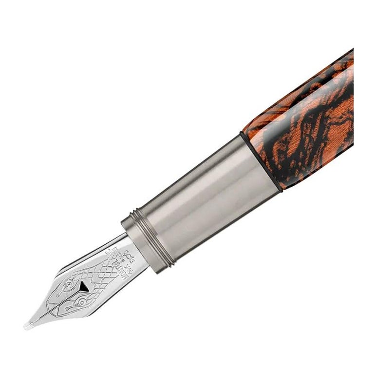 Montblanc Heritage Rouge Serpent Marble Special Edition Fountain Pen ...