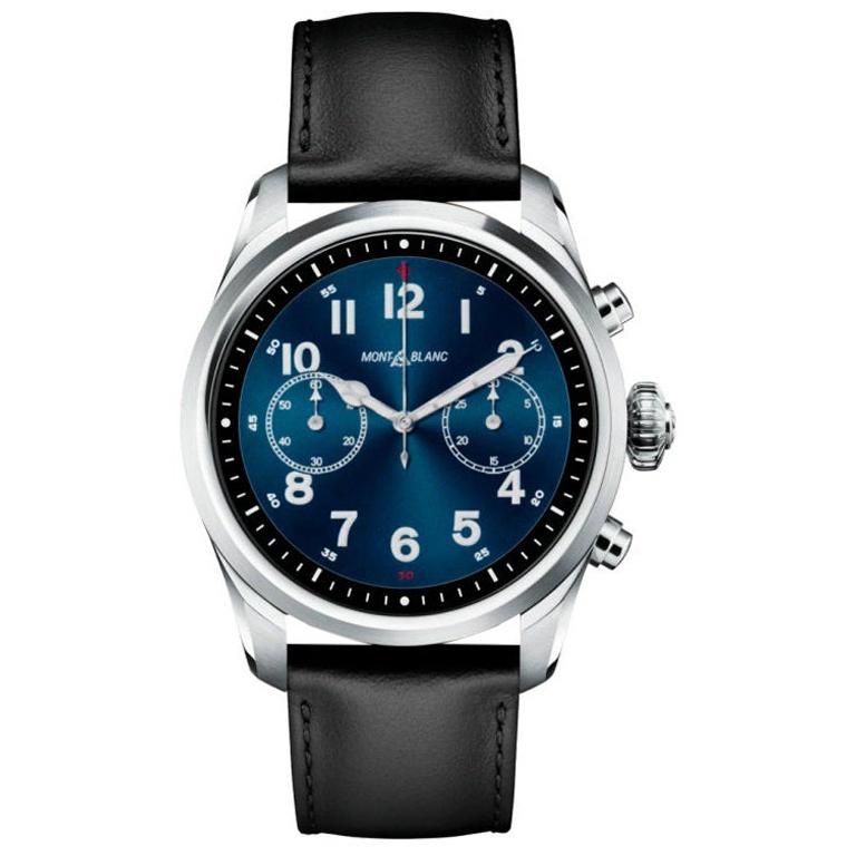 Montblanc Summit 2 Brown Color Steel and Leather Watch 126479 at ...