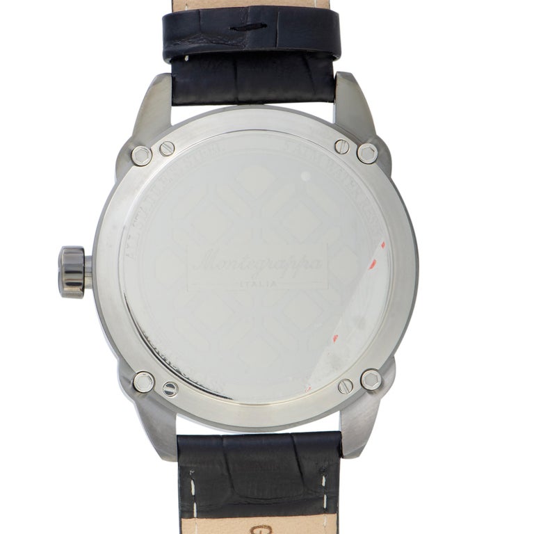 Montegrappa Fortuna Stainless Steel Watch IDOMWAIC at 1stDibs ...