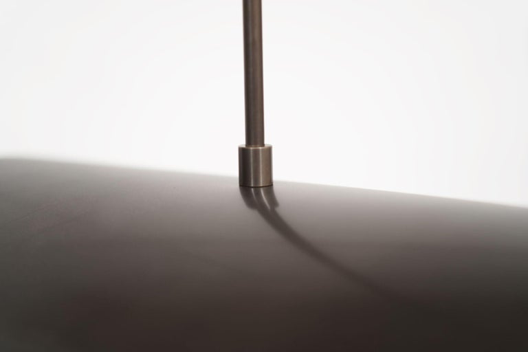 Montera Biomorphic Pendant Light in ORB and Blown Glass For Sale at 1stDibs