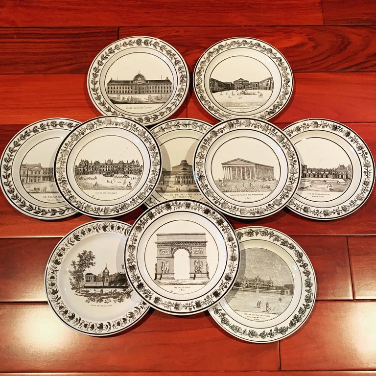 Montereau Creil French Creamware Faïence d’Aix en Provence Architecture ...