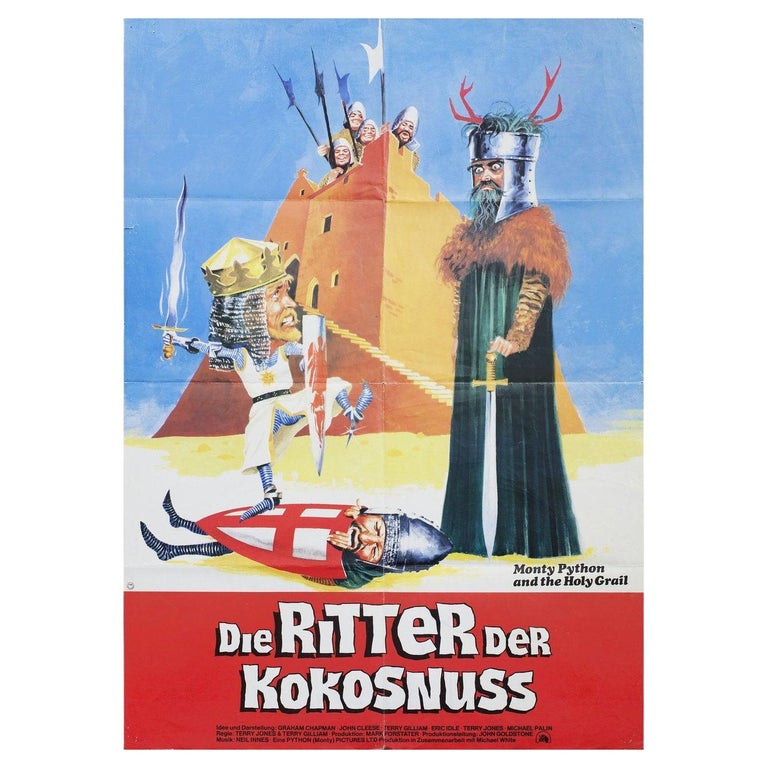 Monty Python und der Heilige Grail, 1975, Deutsches A1-Filmplakat im ...