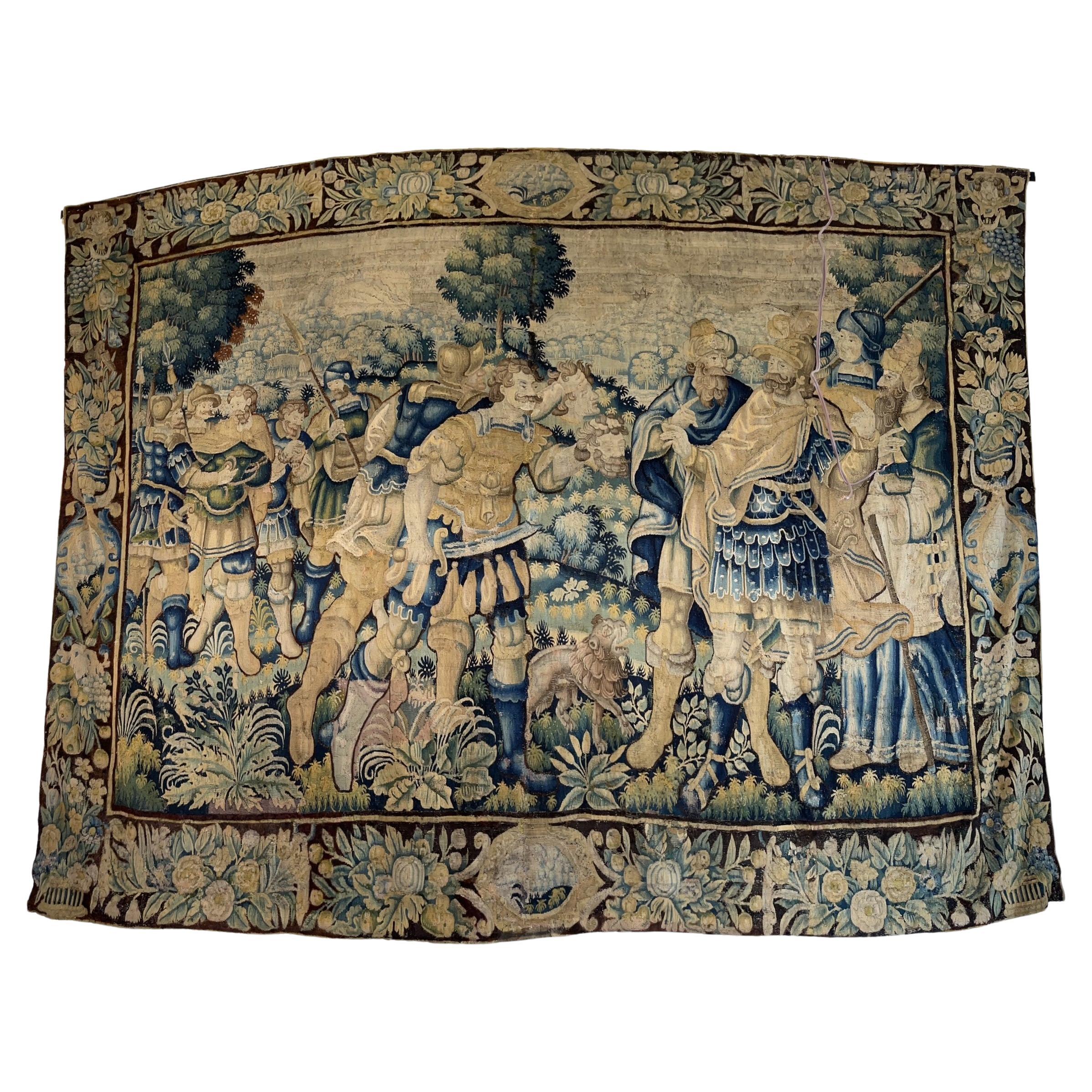 Französische Aubusson des 17. Jahrhunderts – Die Schmiedekunst des Achilles im Angebot bei 1stDibs