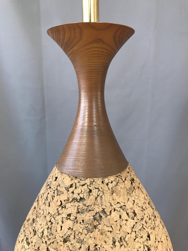 Monumental, 1970s Cork Lamp at 1stDibs
