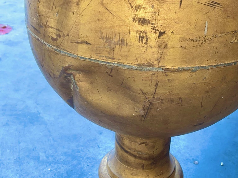Monumental 19th c Gilt Copper Spire Roof Finial For Sale at 1stDibs