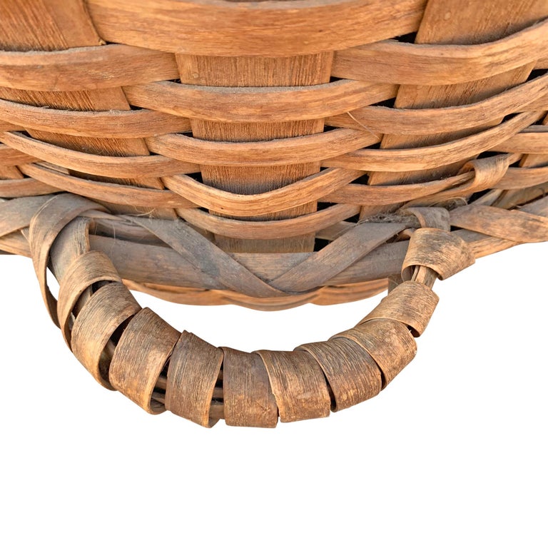 Monumental 19th Century American Feather Basket For Sale at 1stDibs