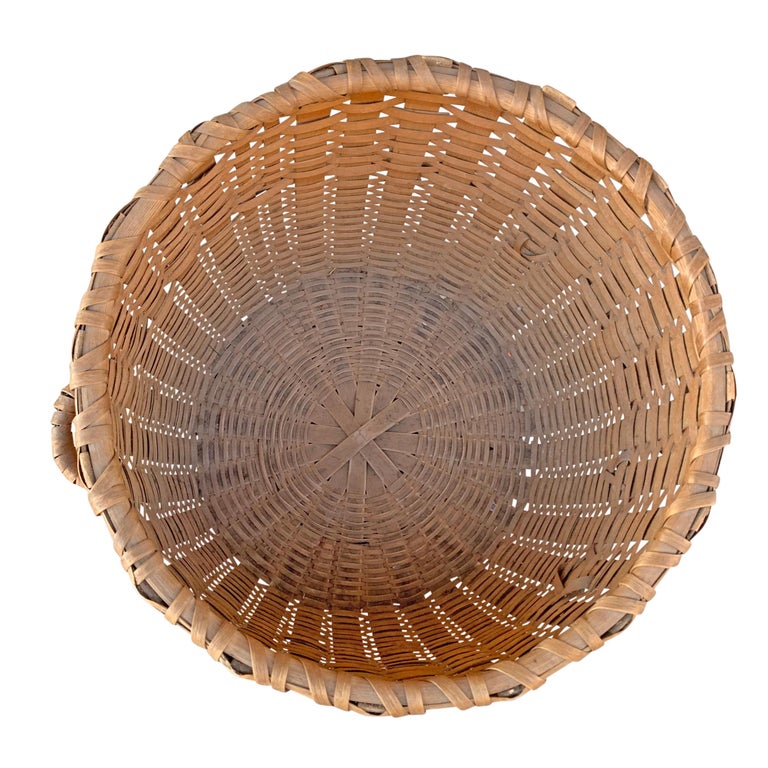 Monumental 19th Century American Feather Basket For Sale at 1stDibs