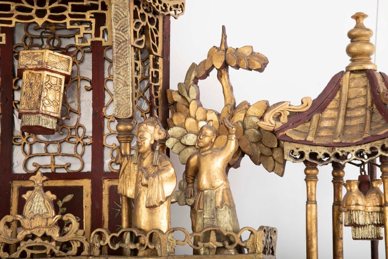 Monumental 19th Century Chinese Altar Piece at 1stDibs