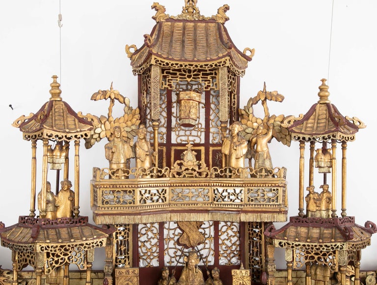 Monumental 19th Century Chinese Altar Piece at 1stDibs