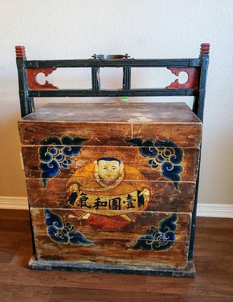 Monumental 19th Century Chinese Wedding Dowry Chest For Sale at 1stDibs