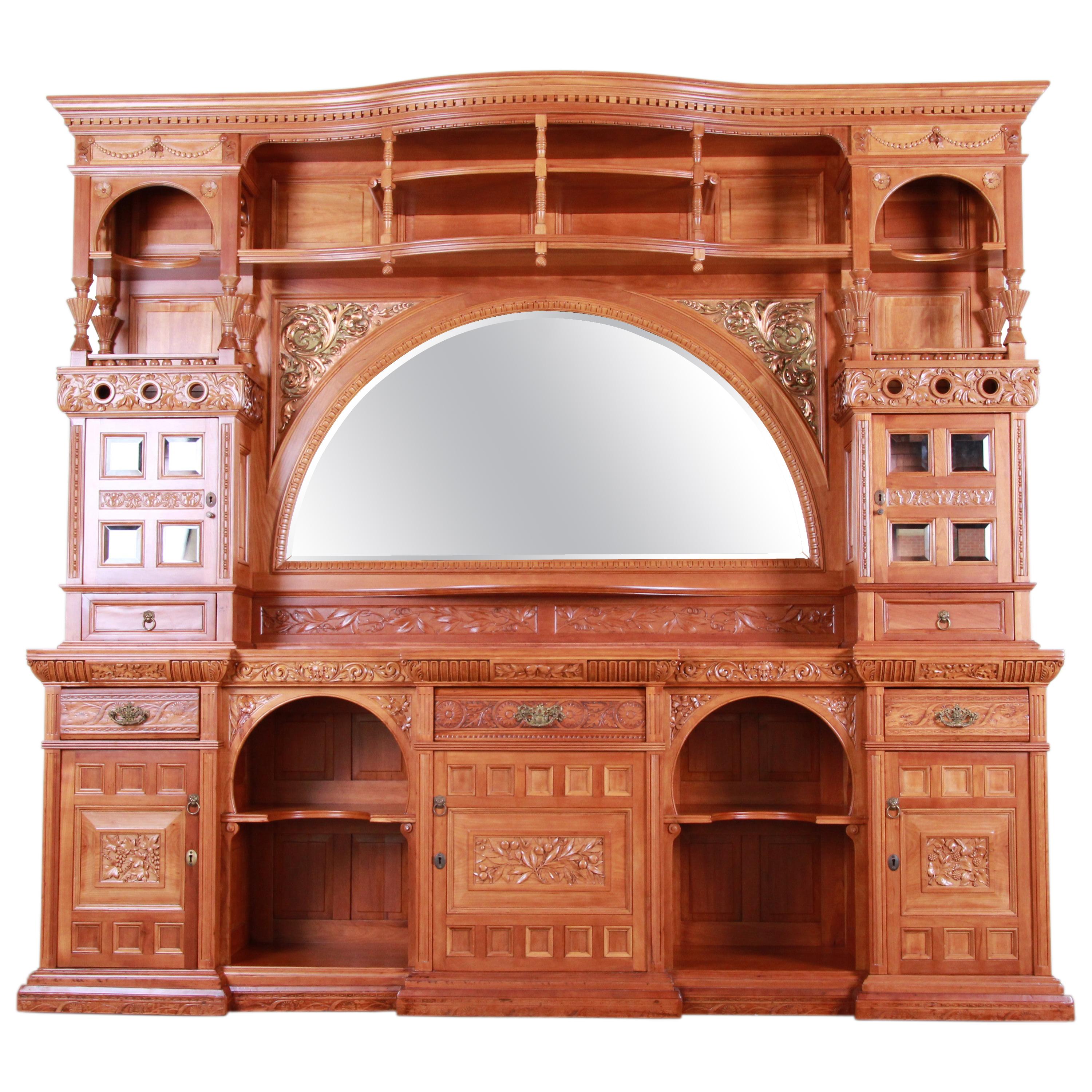 Antique Sideboard, Buffet, Victorian Sideboard, Carved Oak, Scotland ...