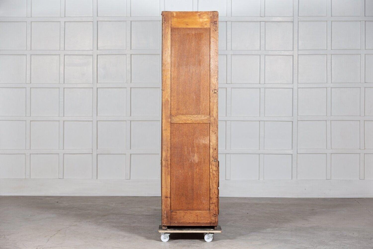 Monumental 19th C English Oak Haberdashery Cabinet For Sale at 1stDibs ...