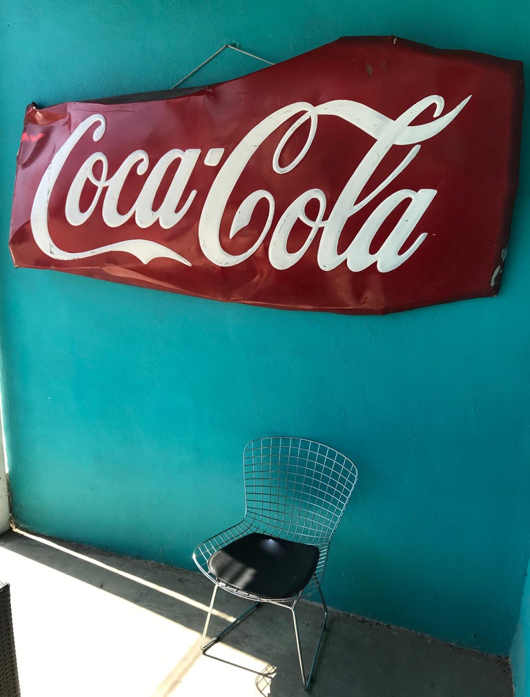 Monumental 7ft Mexican Coca Cola Advertising Porcelain Sign, 1960s at ...