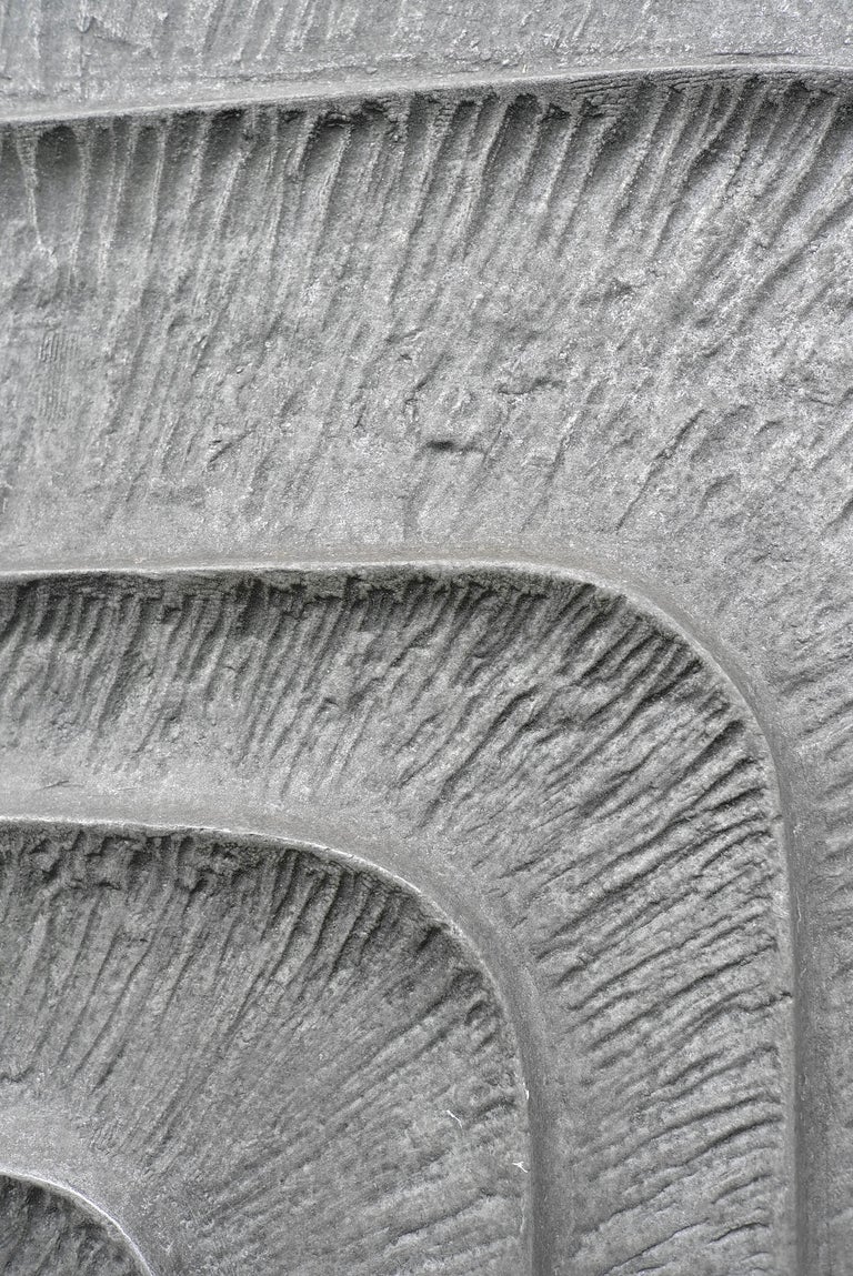 Monumental Abstract Front Door Sculpture in Aluminium, Belgium, 1960's ...