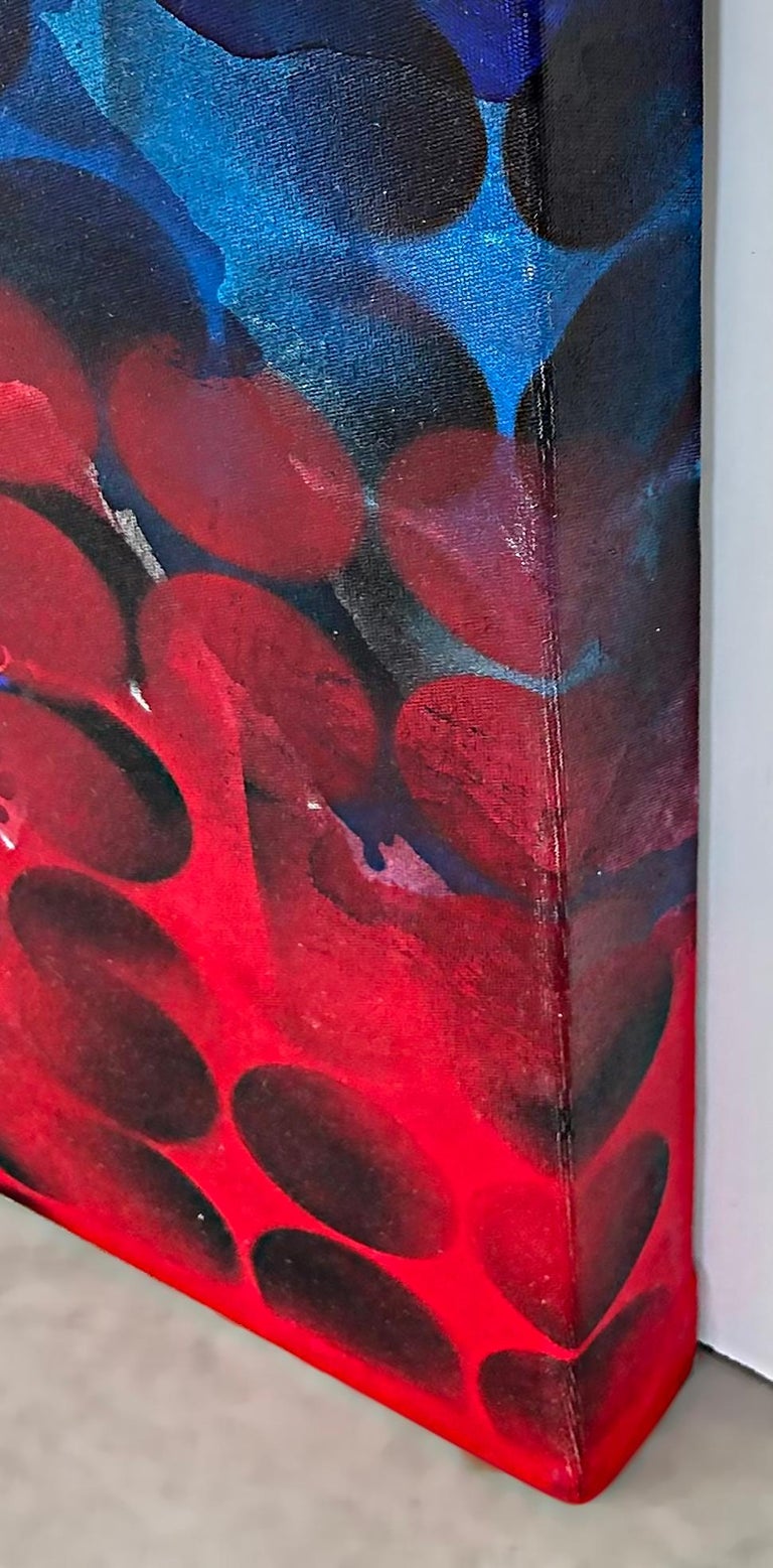 Monumental Abstract Painting by Brazilian Artist Bb Schmitt, Signed Rio ...