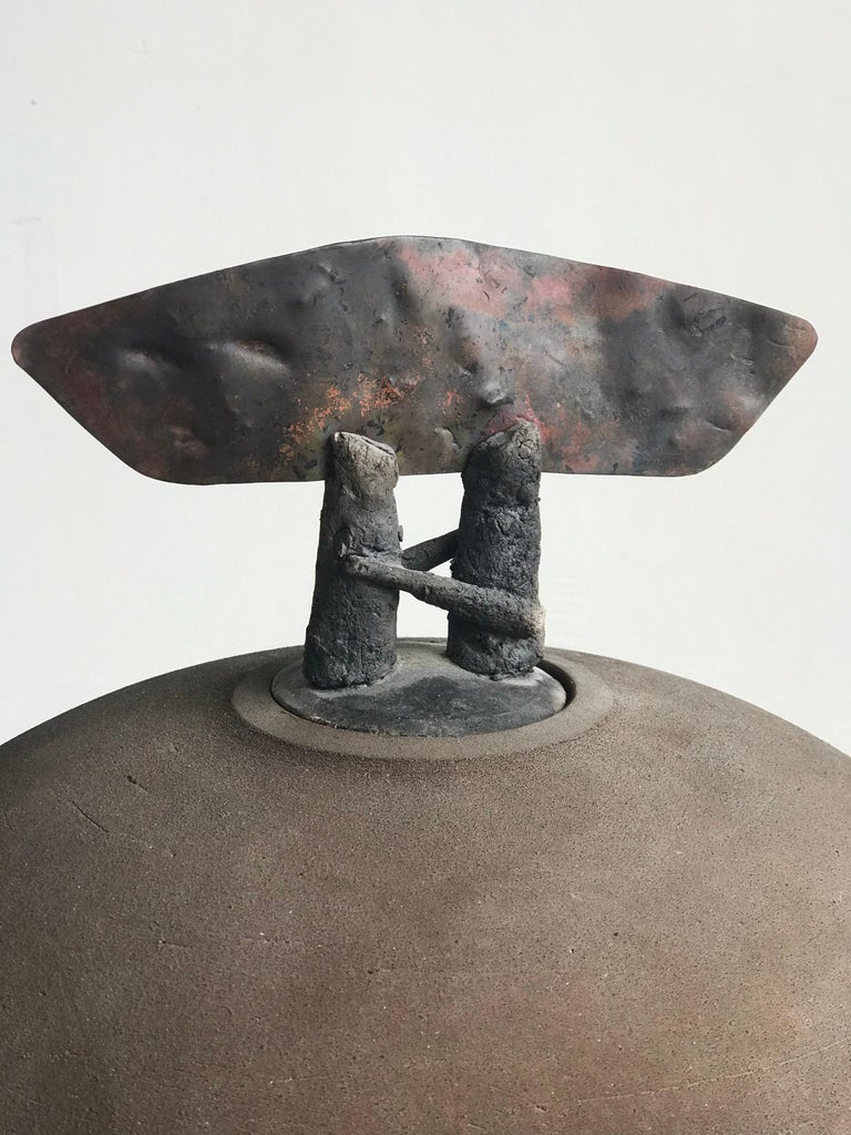 Monumental Abstract Raku Pottery Sculpture, Signed at 1stDibs | raku ...