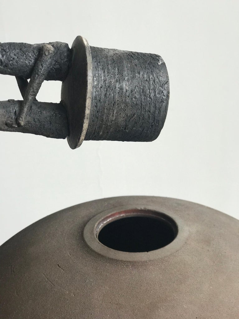 Monumental Abstract Raku Pottery Sculpture, Signed at 1stDibs | raku ...