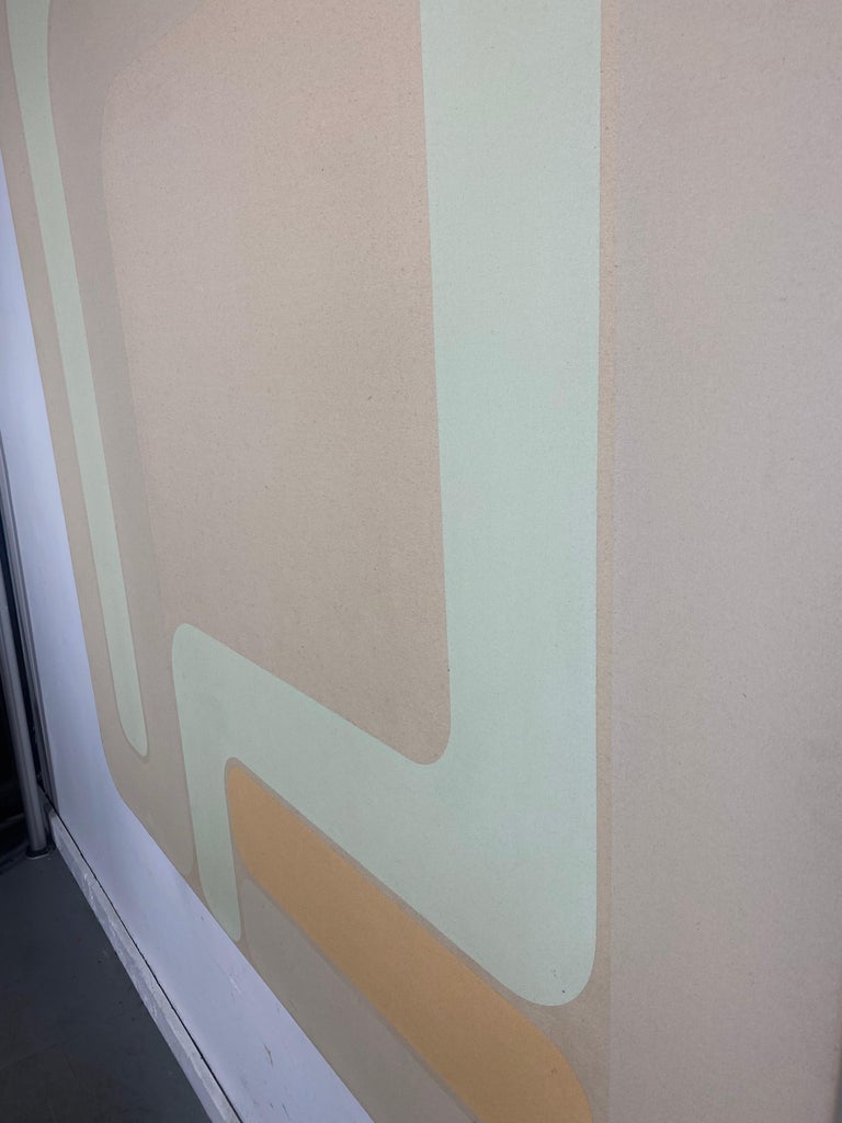 Monumental Acrylic on Canvas Linear Series by Roy O.Anderson ...