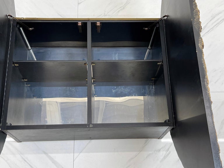 Monumental Adrian Pearsall Brutalist Wall Mounted Disc Dry Bar, 1970's ...