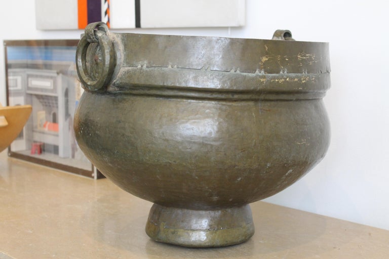 Monumental Antique Anglo-Indian Brass Vessel For Sale at 1stDibs