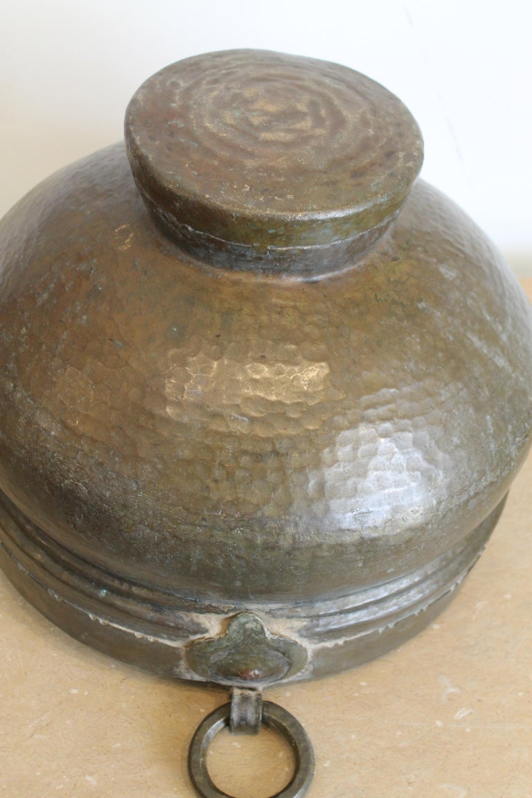Monumental Antique Anglo-Indian Brass Vessel For Sale at 1stDibs