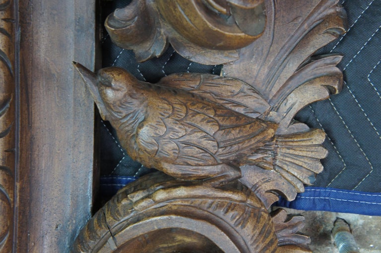 Monumental Antique Italian Baroque High Relief Carved Figural Cherub ...