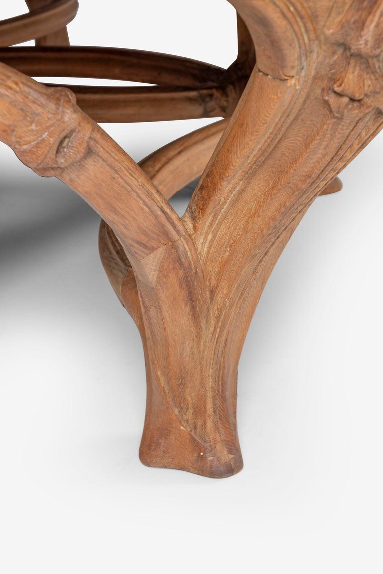Monumental Art Nouveau Dining Table Attributed to Victor Horta from the ...