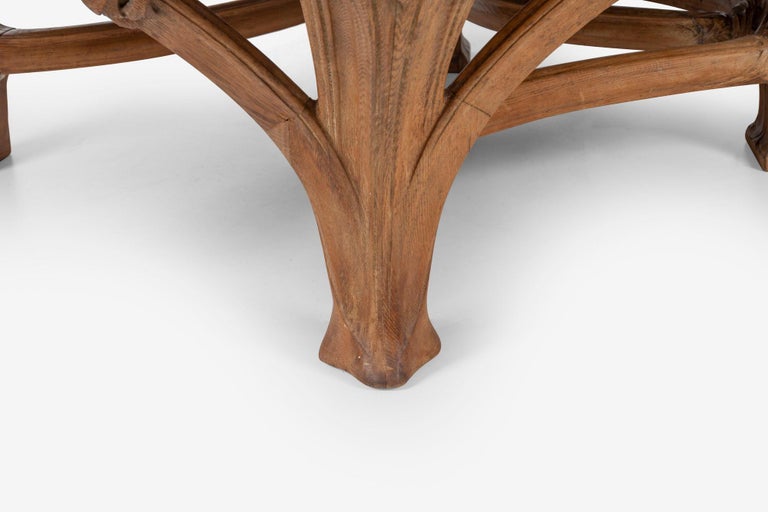 Monumental Art Nouveau Dining Table Attributed to Victor Horta from the ...