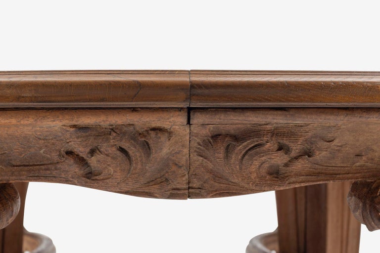 Monumental Art Nouveau Dining Table Attributed to Victor Horta from the ...