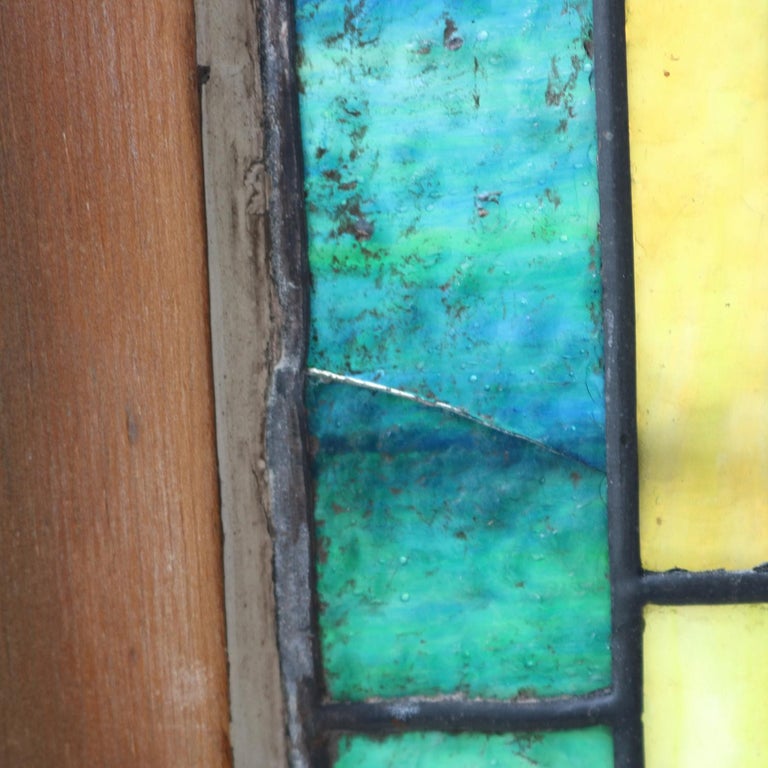Monumental Arts and Crafts Mosaic Leaded Stained and Slag Glass Window ...