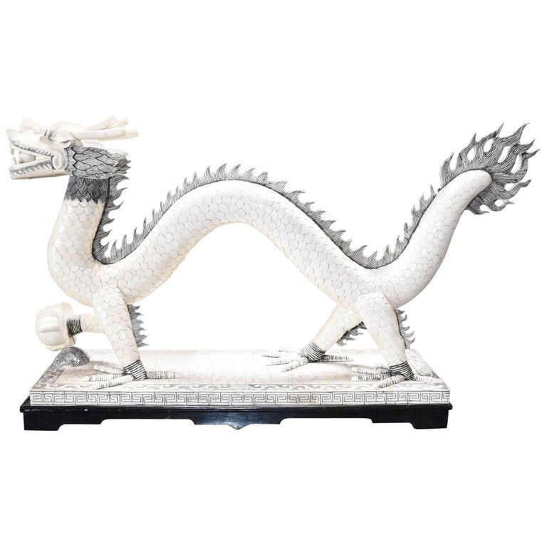 Monumental Asian Bone Dragon For Sale at 1stDibs