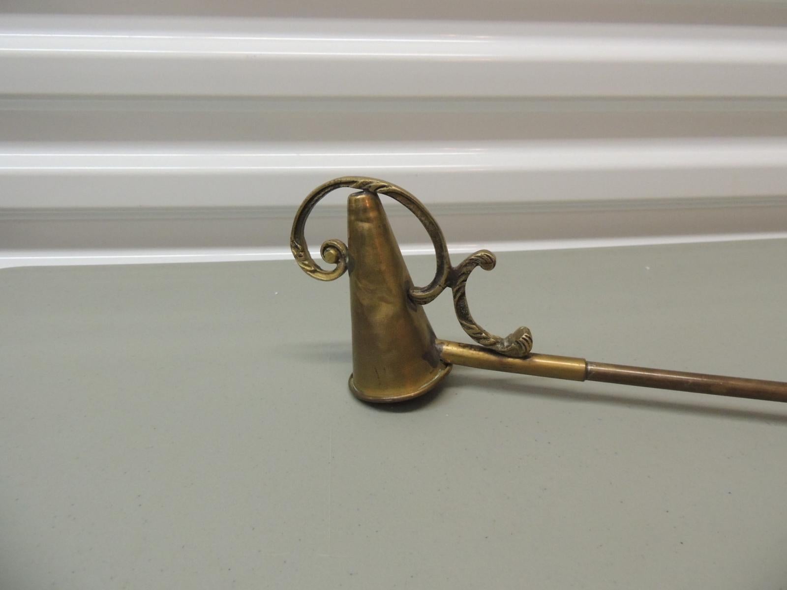 Large Scale Brass Candle Snuffer For Sale at 1stDibs