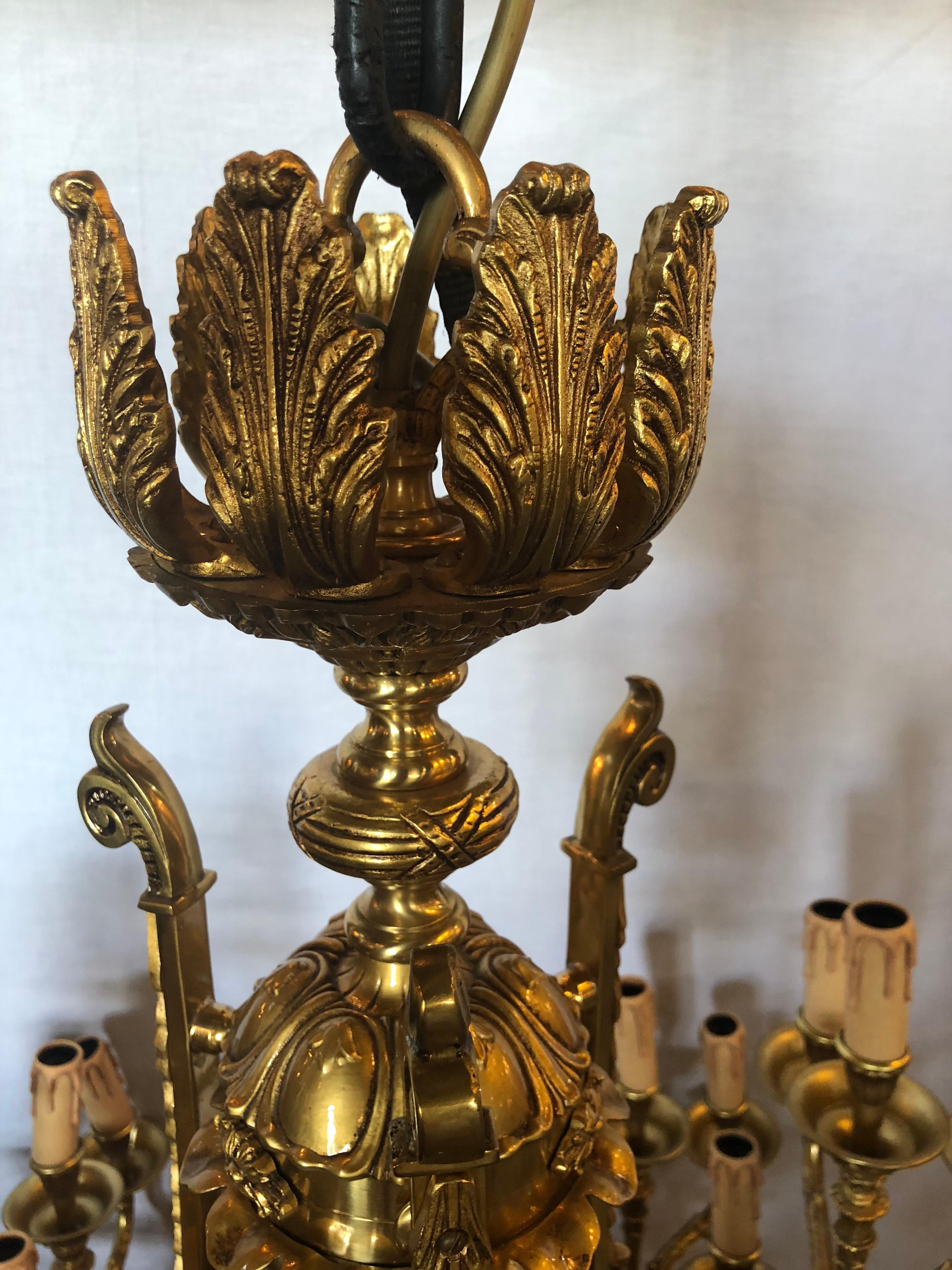 Monumental Bronze Thirty-Nine-Light Baroque Chandelier For Sale at ...