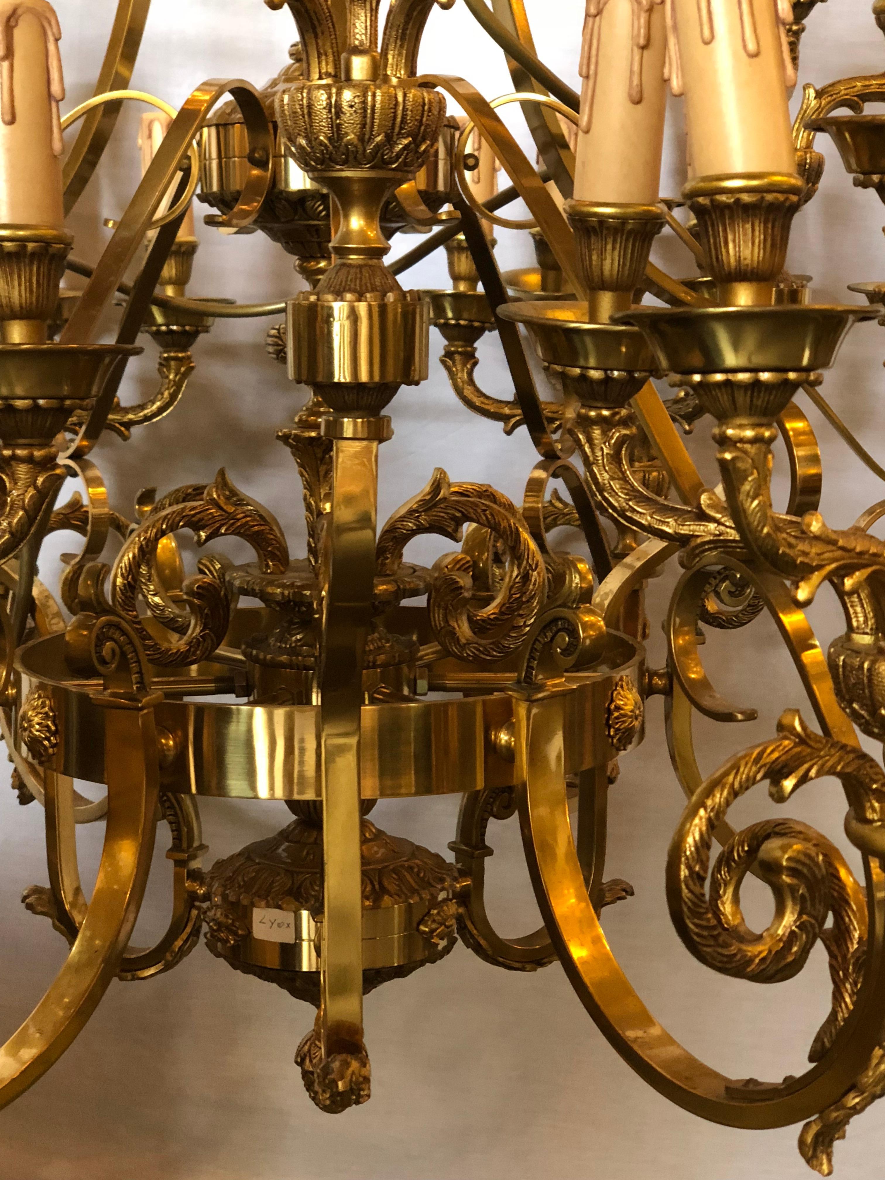 Monumental Bronze Thirty-Nine-Light Baroque Chandelier For Sale at ...