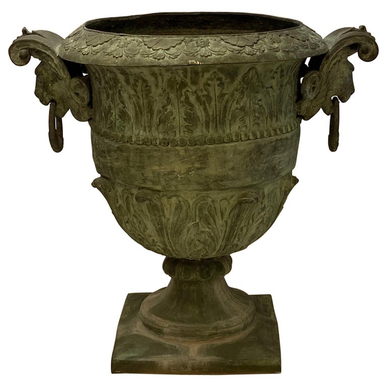 Monumental Cast Bronze Garden Planter at 1stDibs