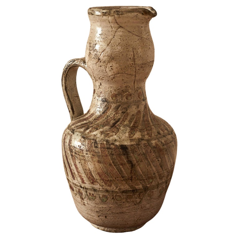 Monumental Ceramic Ewer by Max Boissaud For Sale at 1stDibs