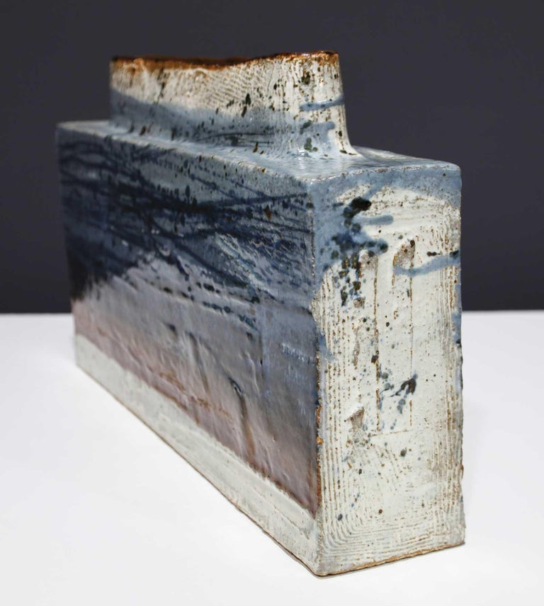Monumental Ceramic Rectangular Vase by Albert Green For Sale at 1stDibs