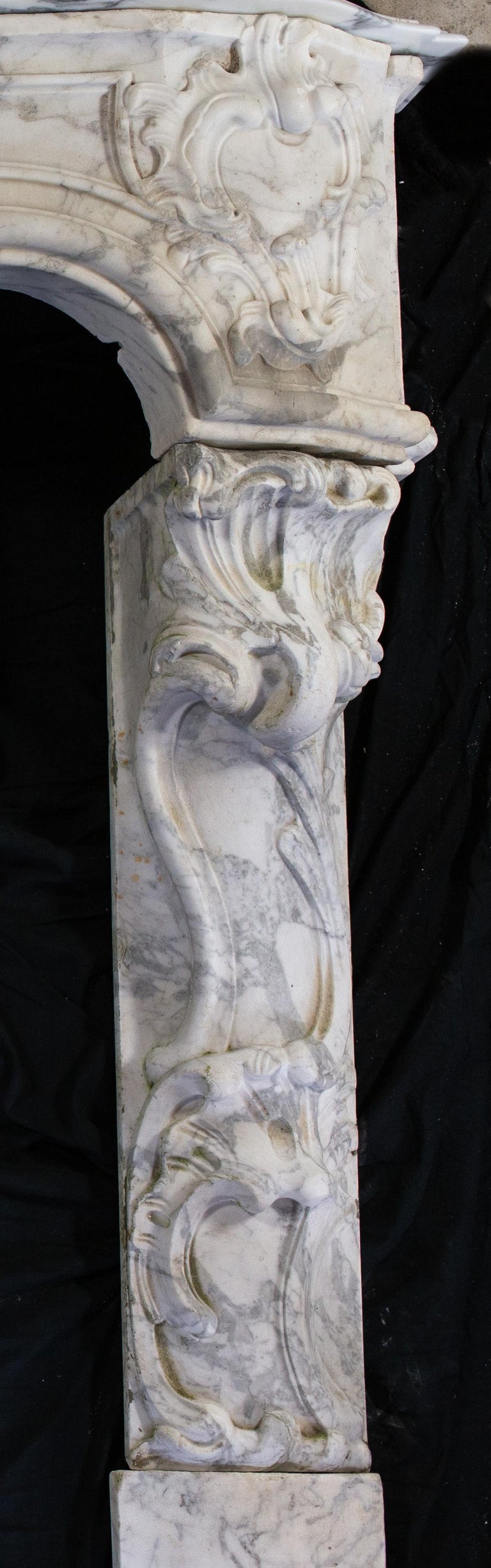 Marble Fireplace-Chimney Piece, 18th Century For Sale at 1stDibs