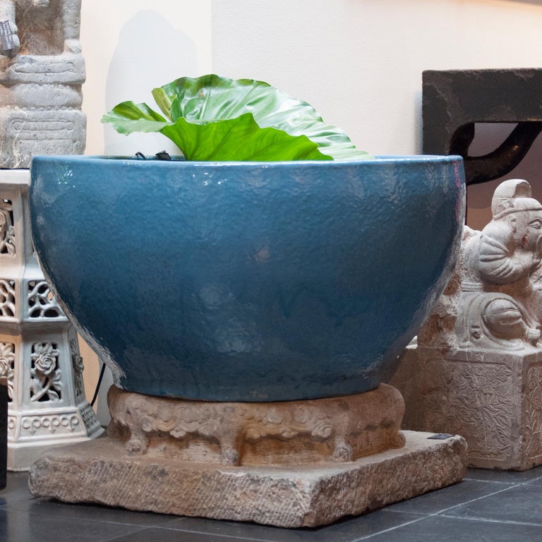 Monumental Chinese Cloud Glazed Fish Pond For Sale at 1stDibs