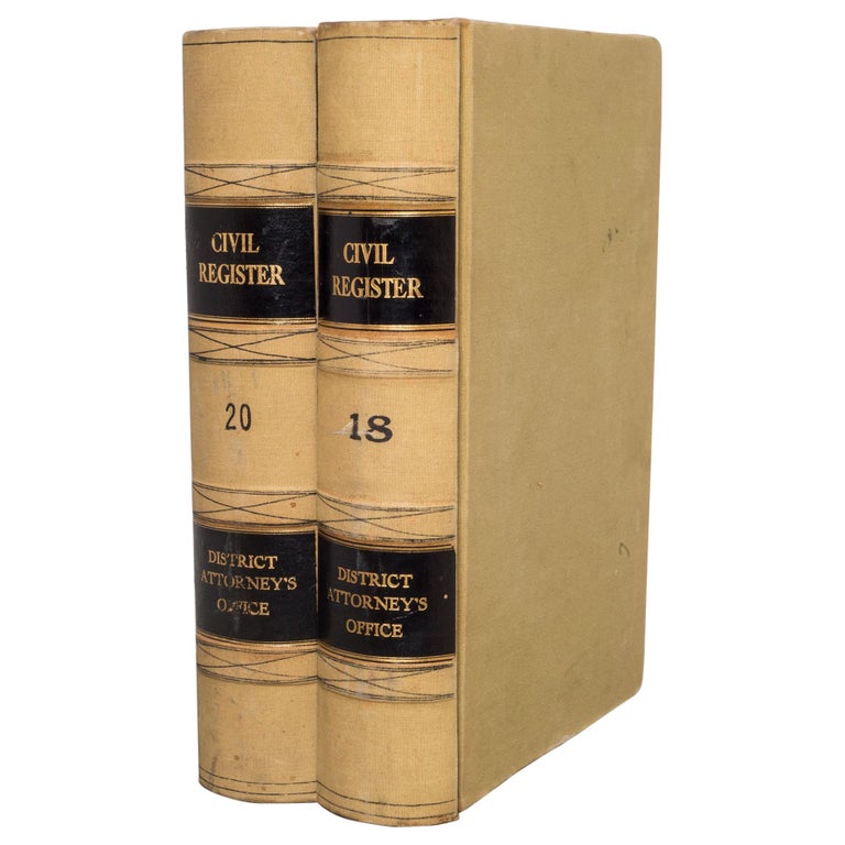 Monumental Civil Register Books, circa 1960 For Sale at 1stDibs