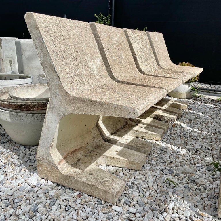 Monumental Concrete Sculptural Chairs, 1970s, France For Sale at 1stDibs