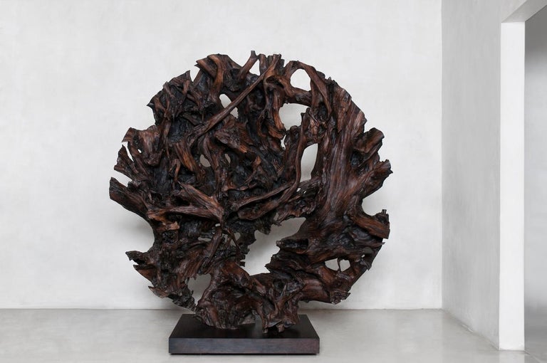 Monumental Contemporary Mahogany Root Sculpture by Jerome Abel Seguin ...