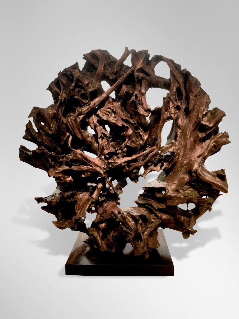Monumental Contemporary Mahogany Root Sculpture by Jerome Abel Seguin ...