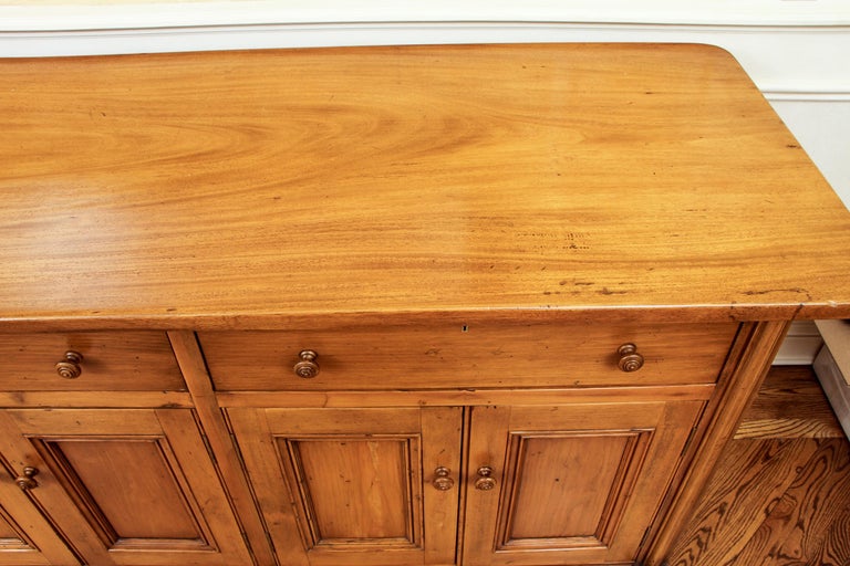 Monumental Custom French Style Pine Sideboard Server at 1stDibs