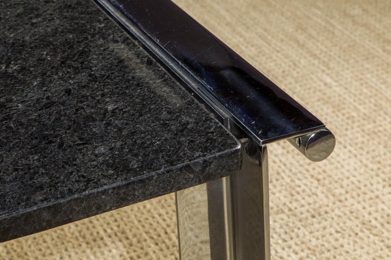 Monumental Custom Granite and Steel Dining Table by Anthony Lumsden ...